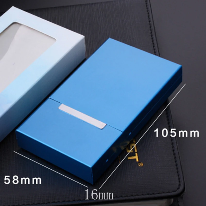 Ultra Thin Pipes Creative Personality Cigaret Case Slim Metal Clamshell ...