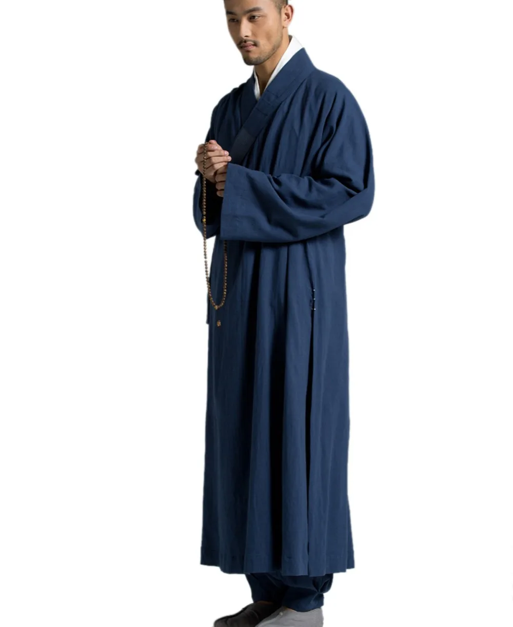 ZanYing Buddhist Monk Robe Vintage Religion Gown Blue S 3XL Summer ZYS28