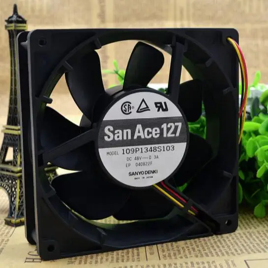Original SANYO 48V 0.3A 109P1348S103 12738 127*127*38MM three line ...
