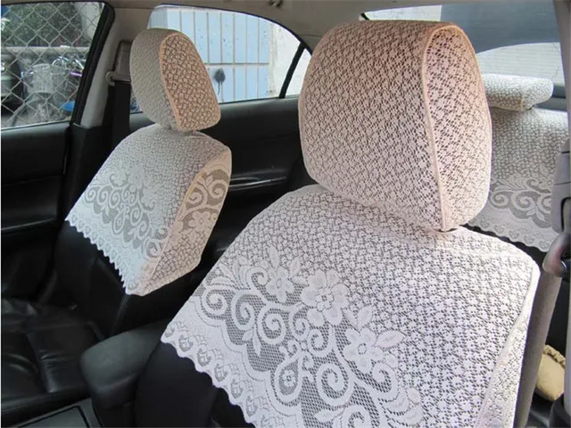 Half Lei mesh seat cover Lace car seat clothes four seasons use for Octavia car care 8pieces set