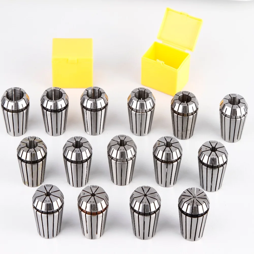 High Precision ER25 Collet Set 3 16mm 14pcs in Pack ER25 Collets-in ... High Precision ER25 Collet Set 3 16mm 14pcs in Pack ER25 Collets-in ...