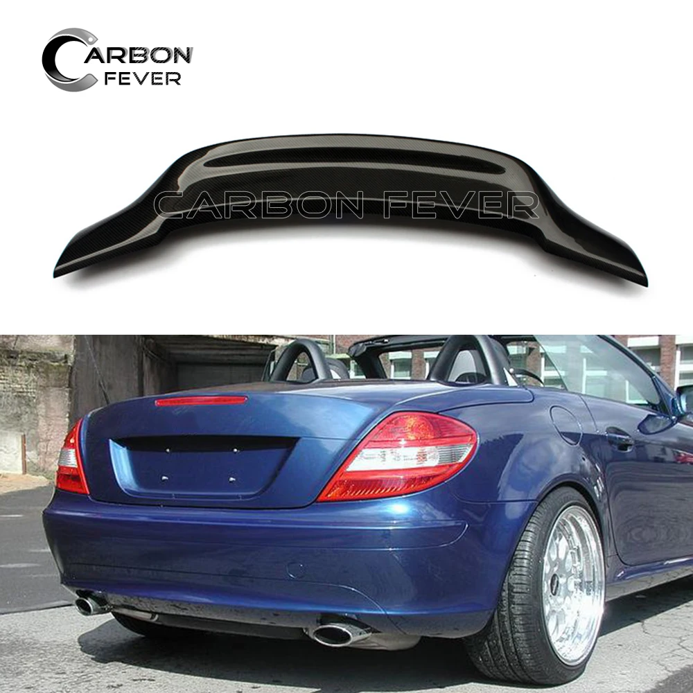 Carbon Fiber Rear Spoiler Wing Boot Tail Lip For Mercedes R171 SLK ...