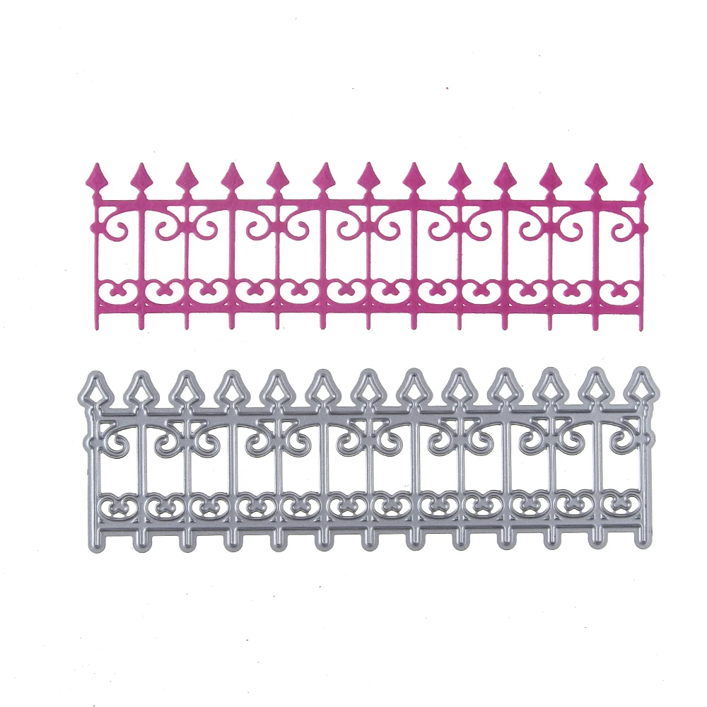 120*38mm New Gate fence Edge Carbon steel Die Cutting Dies Scrapbooking ...