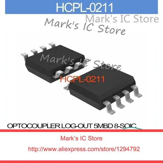 HCPL 0211 OPTOCOUPLER LOG OUT 5MBD 8 SOIC HCPL 021 . 0211 HCPL 0211 ...