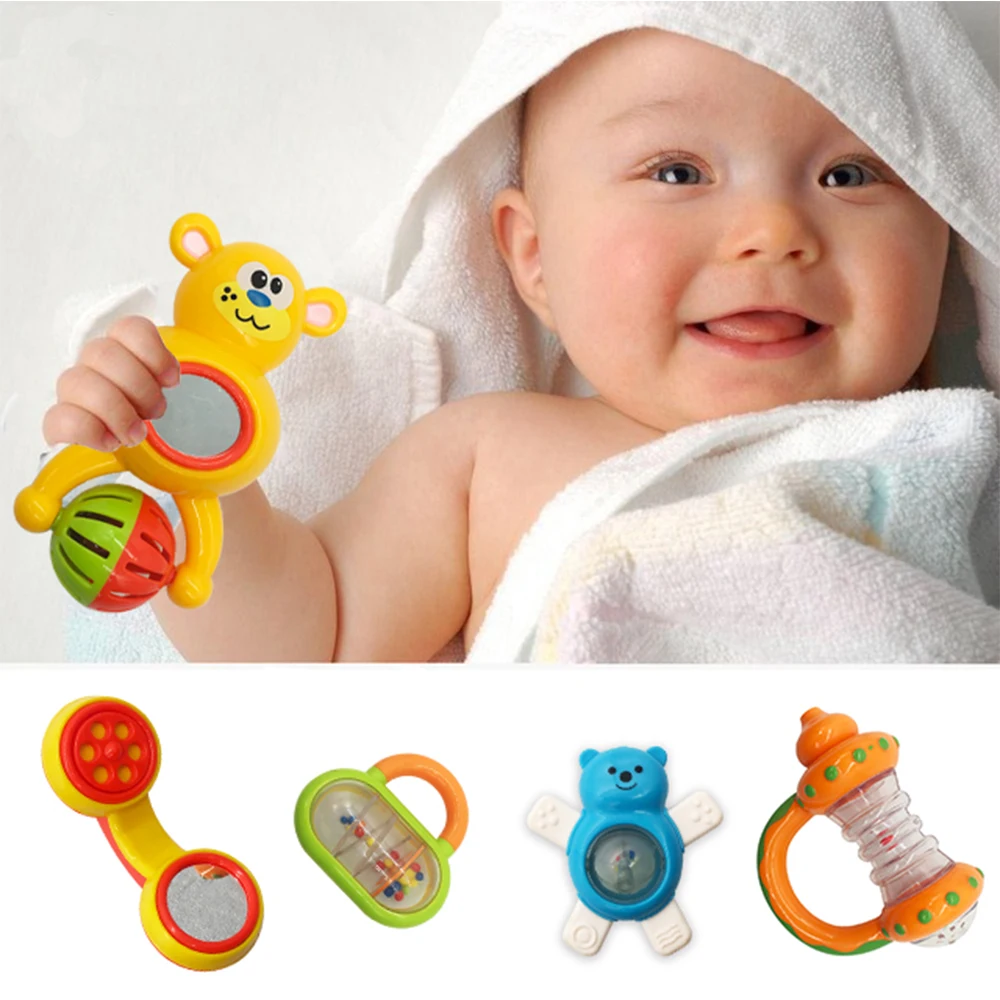 Baby Baby Newborn Little Loud Jingle Rattle Rolling Ball Ring Bell ...