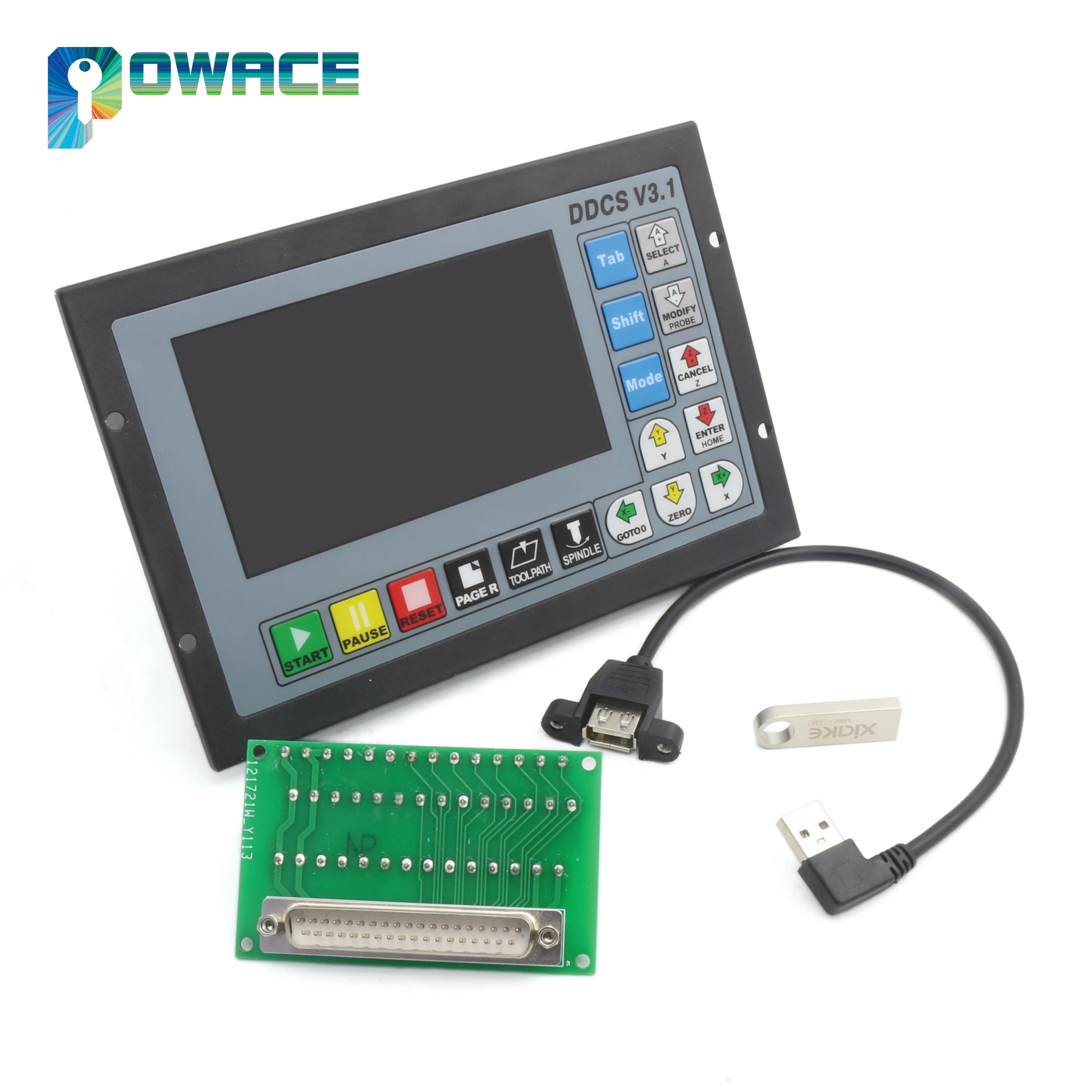 3 축 DDCS V3.1 독립형 모션 오프라인 CNC 컨트롤러, 5 인치 TFT 스크린|모터 콘트롤러| - AliExpress