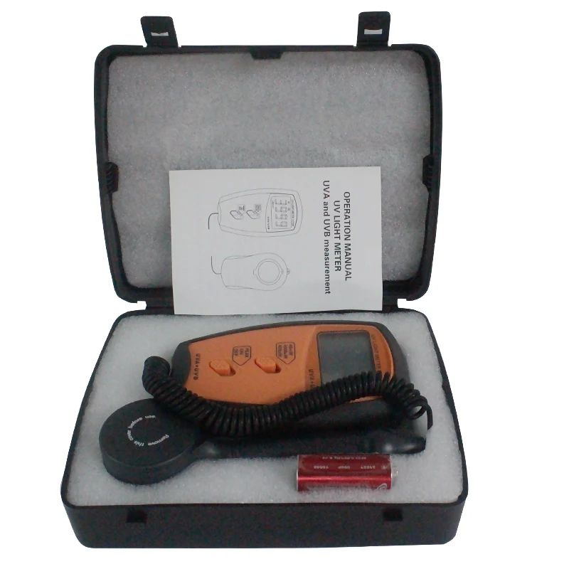 Professional Uv Light Meter Uv Radiometers Lcd Display Uva Uvb Measuring Tools High Accuracy Uv ...
