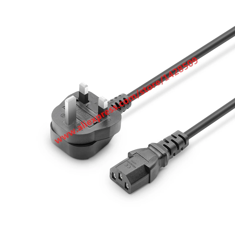 High Quality UK Plug 3 Pin Power Cord Cable 3 Prong Laptop AC 3 Pin ...