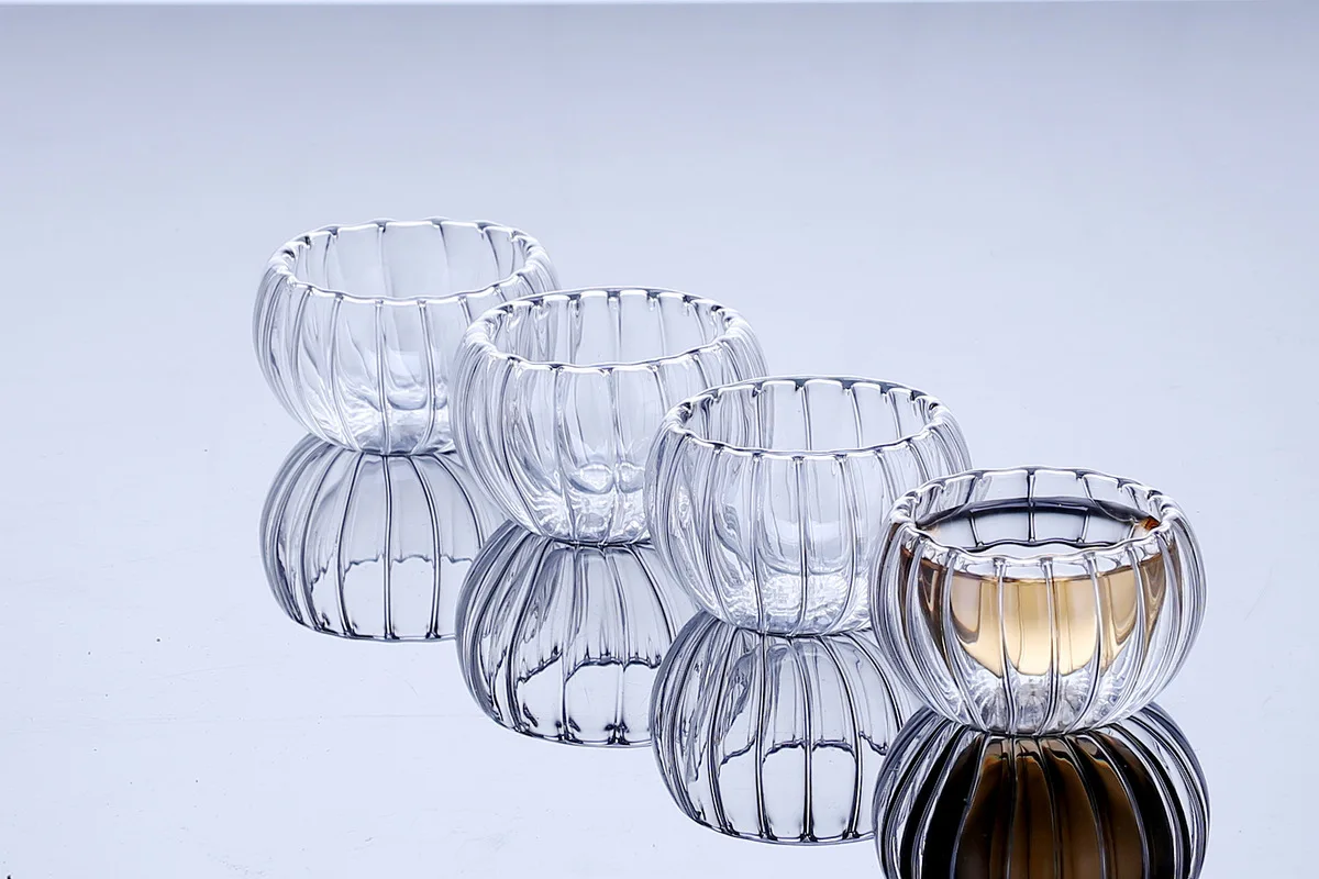 Danmark двойные стенки рюмка Тыква Мини чайные чашки 6 шт./лот анти ...