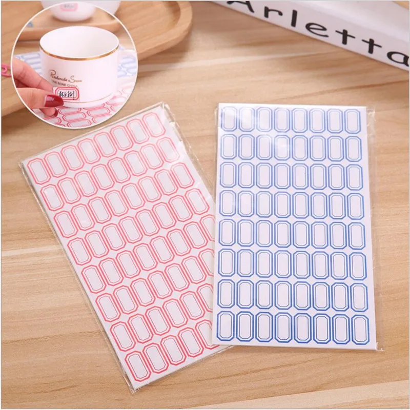 10PCS/Lots Self Adhesive Sticky White Label Writable Name Stickers ...