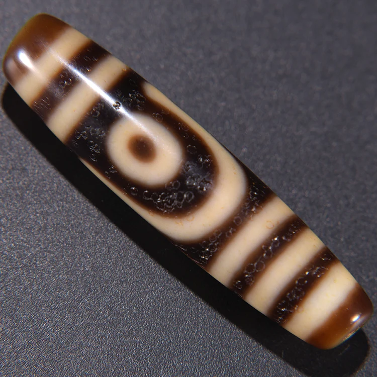 Arsun Jewelry Tibet Dzi Beads Two Eyes Ivoy Yellow Color Real Old Dzi ...