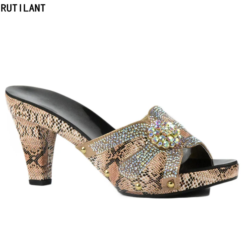 Latest Design African Women Wedding Shoes Woman Open Toe Sexy Lady High ...