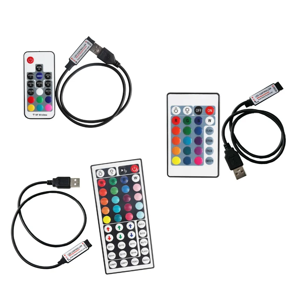 Usb Rgb Controller 5v Mini Wireless Remote Controller 4pin Dc5v 5050