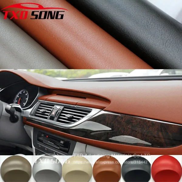 Premium Leder Muster PVC Adhesive Vinyl Film Aufkleber Für Auto Auto ...