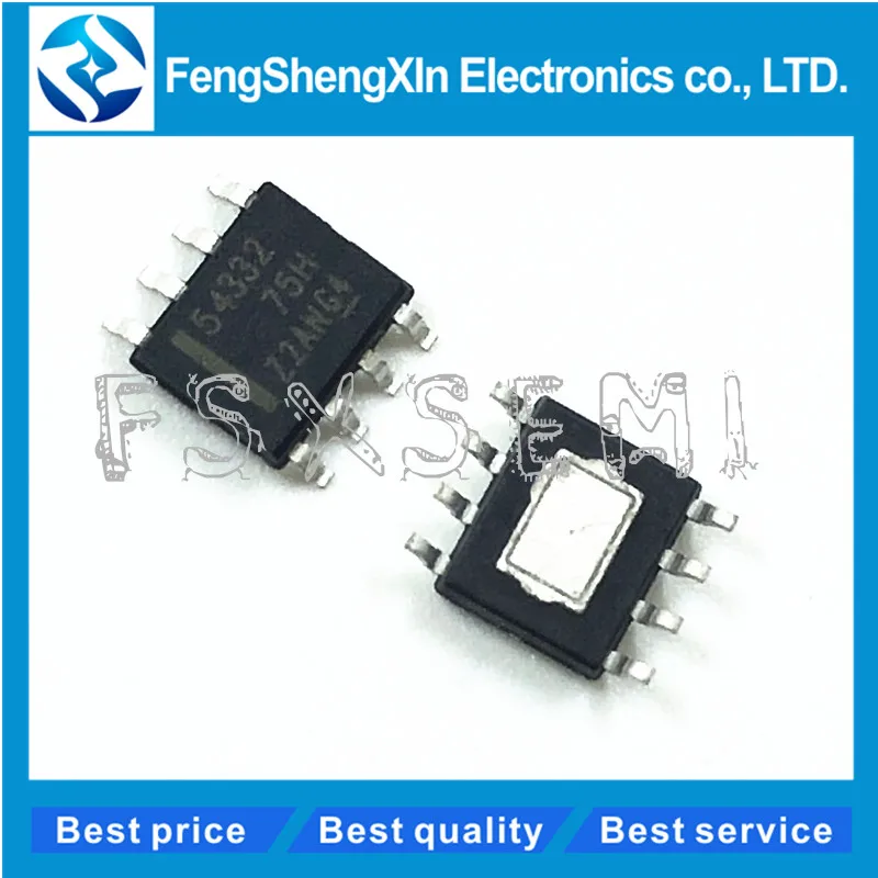 10ピース/ロットTPS54332 TPS54332DDAR TPS54332DDA 54332 sop 8 3.5A、28v、1mhz ...
