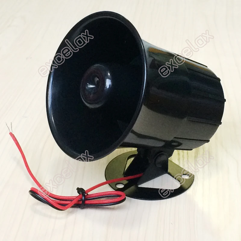 Outdoor-Wired-Security-Sound-Siren-Horn-Speaker-DC12V-24V-15W-115dB ...