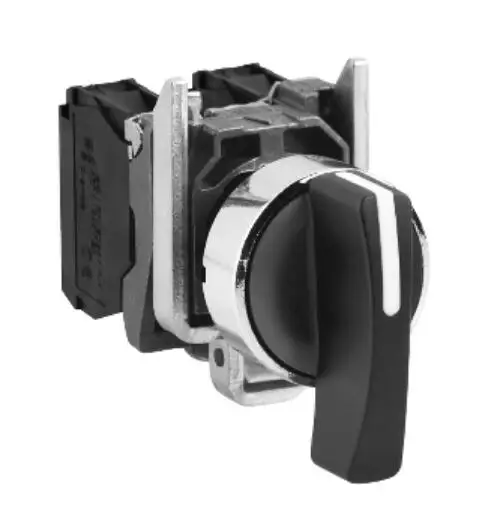 XB4BJ33 = ZB4BZ103 + ZB4BJ3 Selector switch, metal, black Ø22, long ...