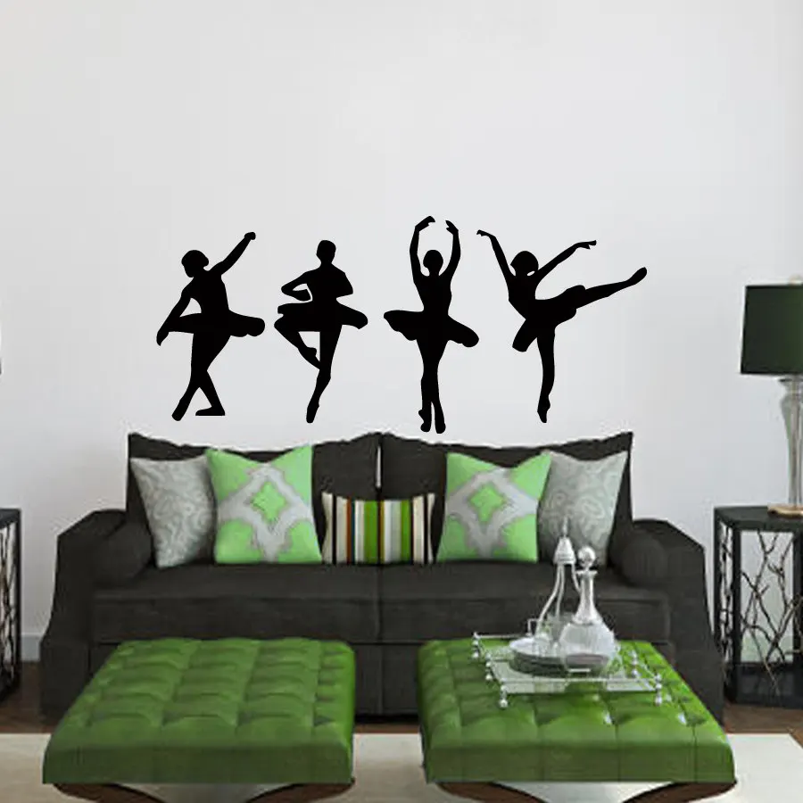 Ballerina-Wall-Decals-Dancer-4-Girls-Ballerinas-Dance-Ballet-Studio ...