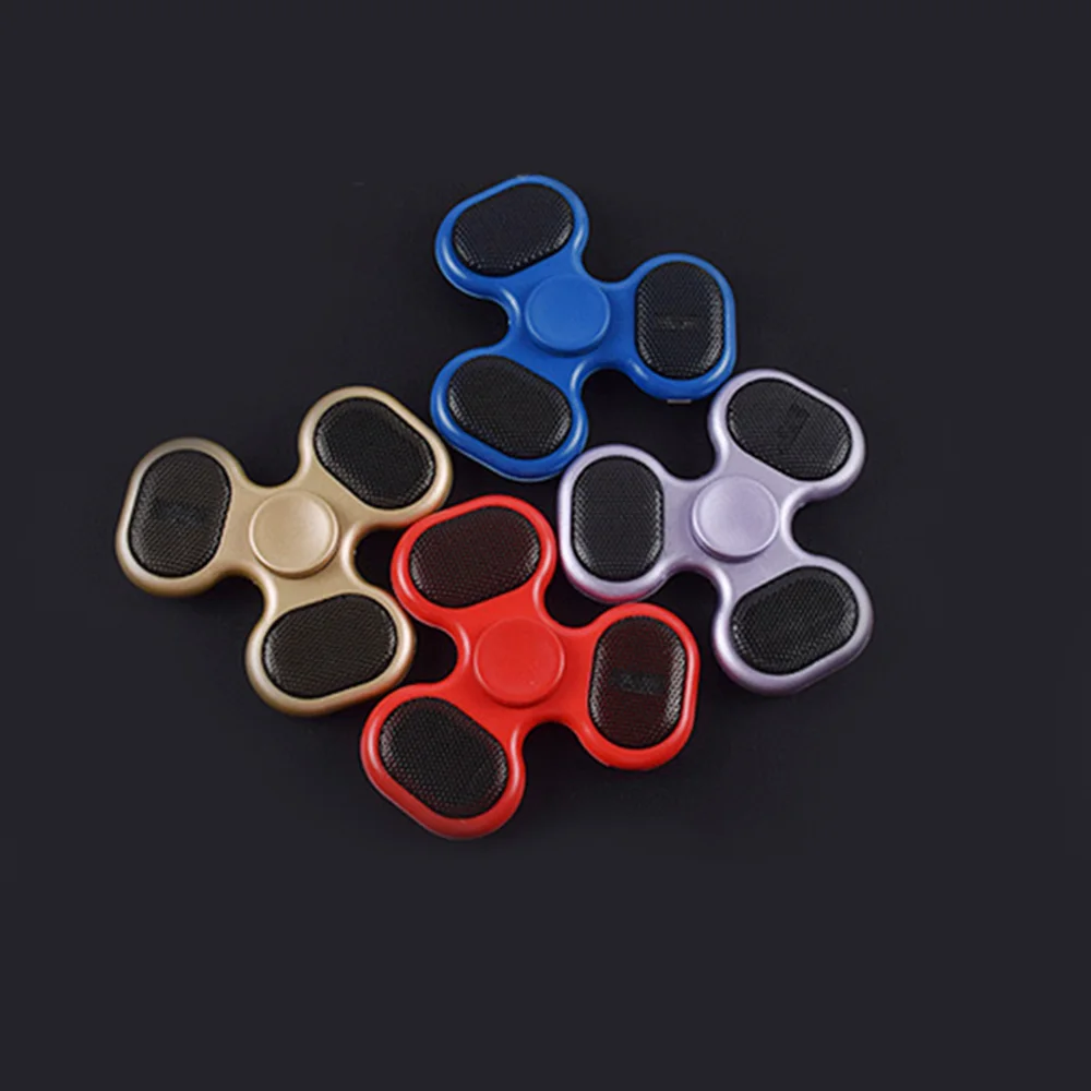 Music Hand Spinner Gyro Music SPEAKER Loudspeaker LED Fidget Finger ...