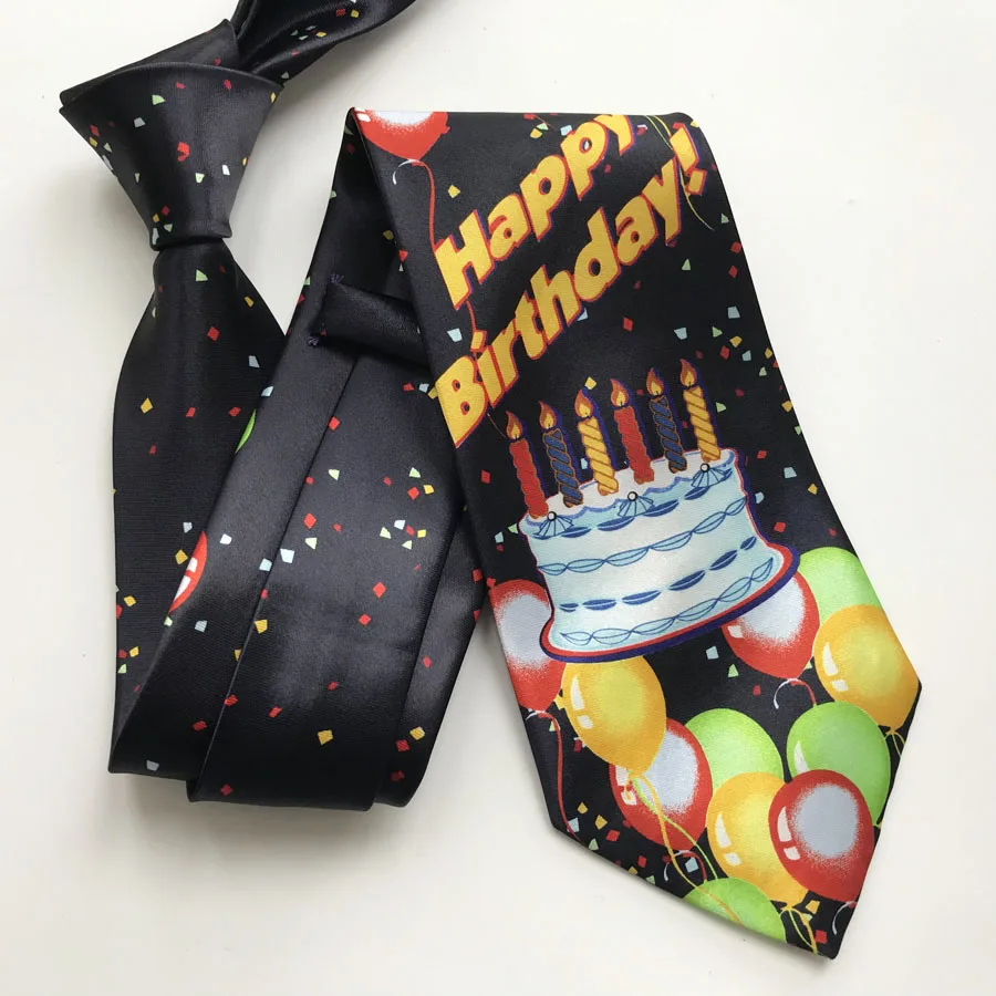 2019 New Design Tie Happy Birthday Necktie with balloon for Party-in ...