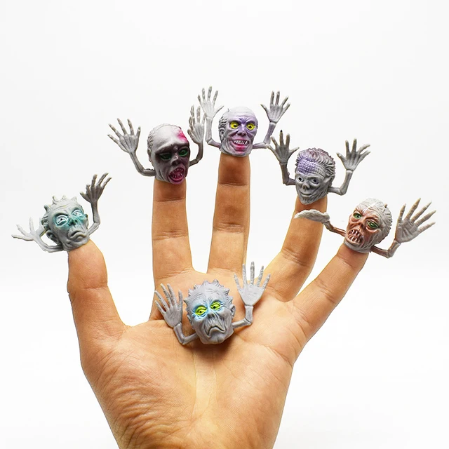 Buy Little Monster Finger Puppets Toy 12PCS Mini Ghost Head Zombie ...