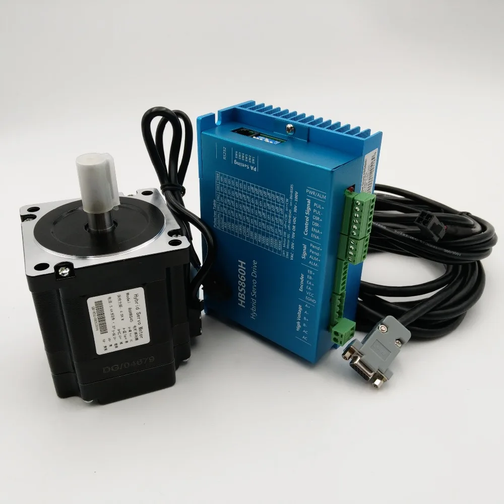 Digital Stepper Drive Motor Matching AC60V 4.5Nm NEMA34 CNC Mill Closed ...