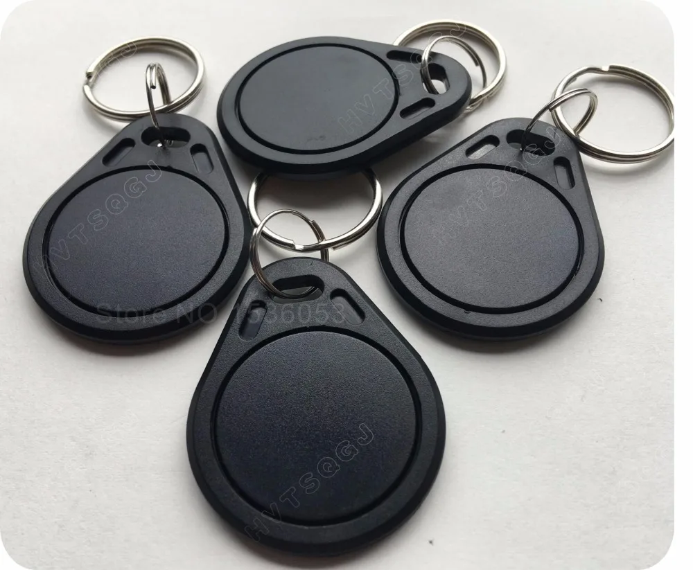 250pcs RFID Key Fobs chain 125KHz Proximity ABS Key Tags Rewritable ...