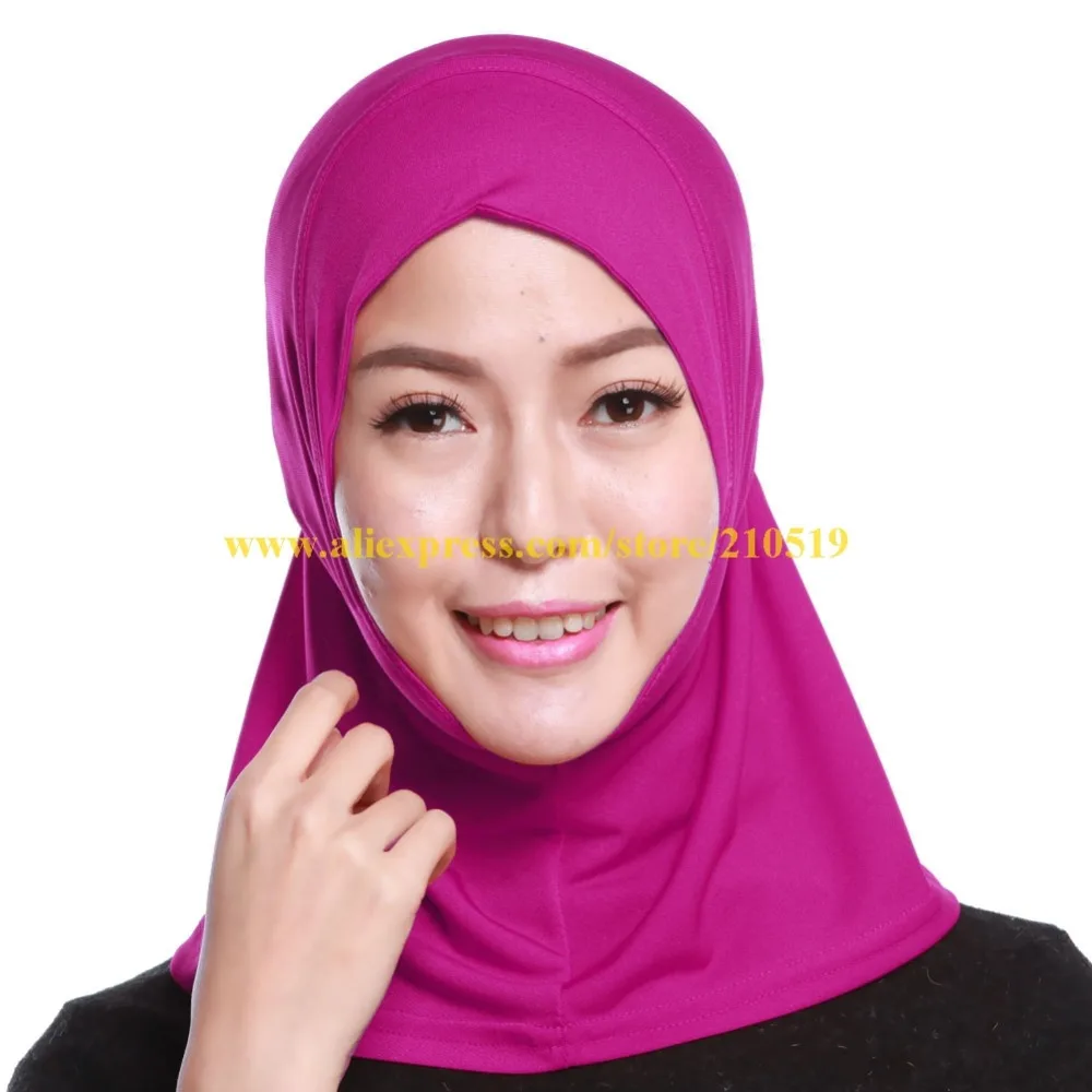 Mini hijab musulmán, 38 unids/bolsa, diferentes colores, 43x40cm ...