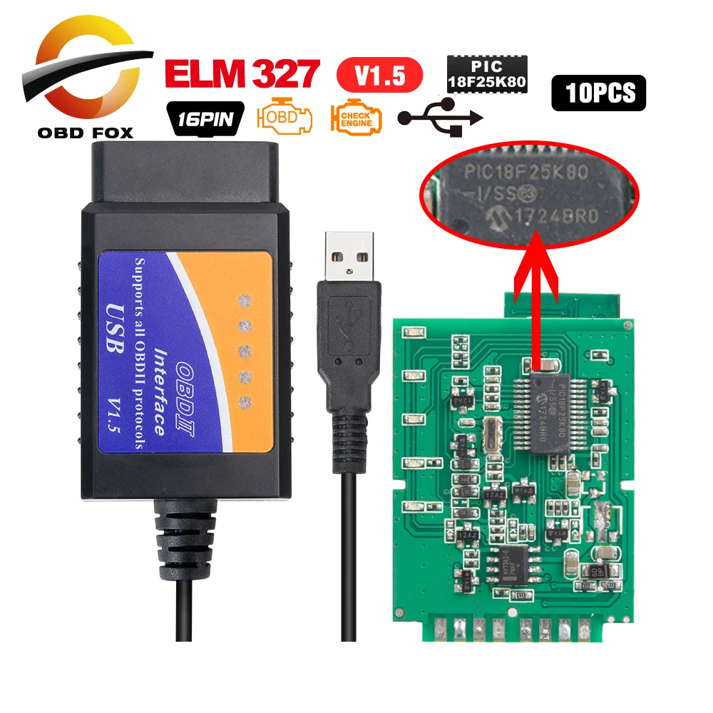 Aliexpress.com : Buy ELM327 USB V1.5 for forscan code reader super mini ...