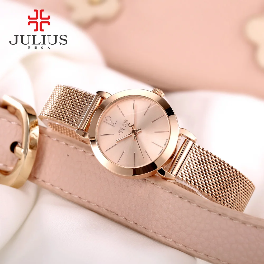2018 New Julius Women's Lady Wrist Watch Quartz Hours Steel Classic Ol ...