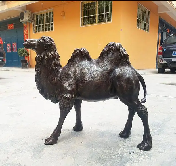 Feng Shui Bronze Pure Copper Camel Fortune Bimodal Camel Crafts Home ...
