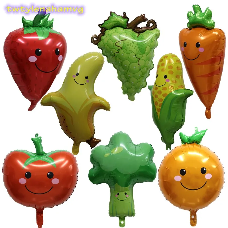 Birthday Balloons Child Fruit | Foil Balloons Fruit Party | Balloons ...