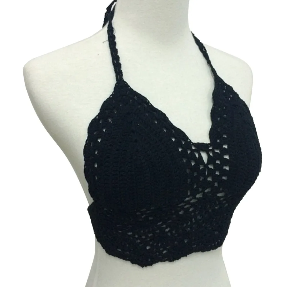 Mulheres Women Sexy Bikini Handmade Swimwear Crochet Beach Brazilian