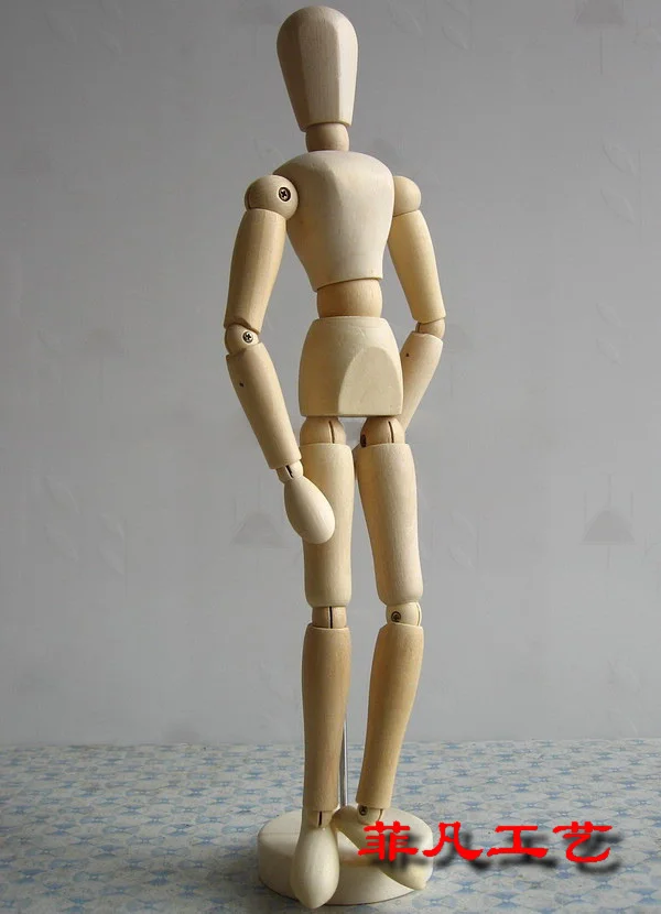 Medium 20cm Wooden Jointed Doll Man Wood Joints Toy Figures 11cm 14 Cm 20cm 8 Inch Model