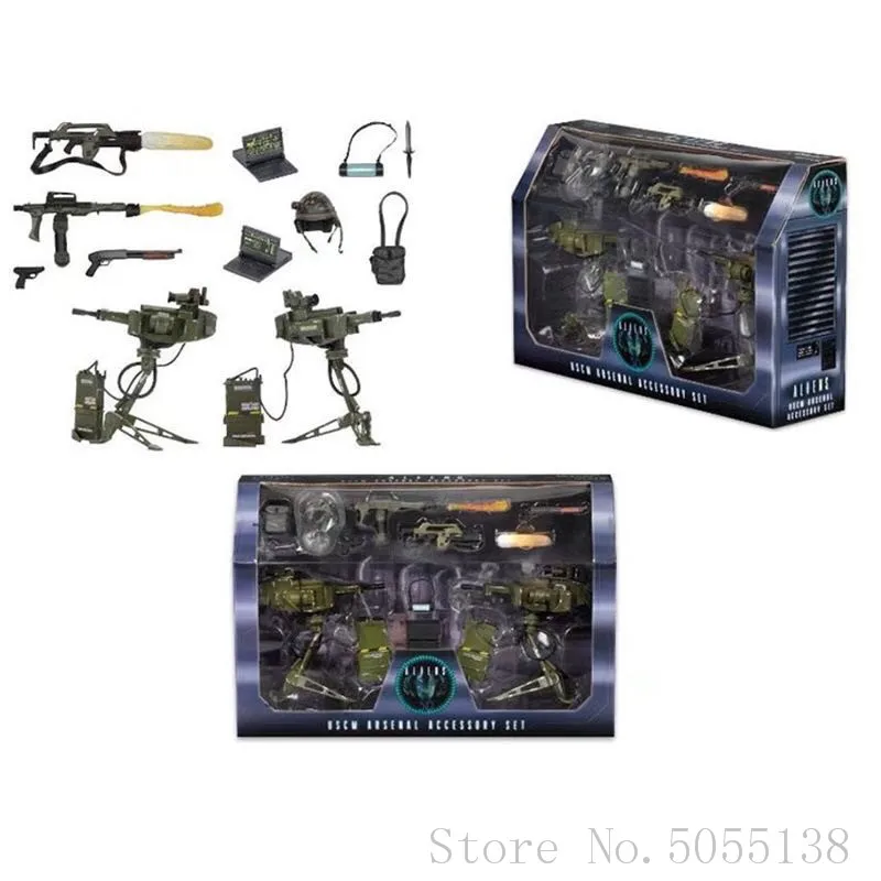 Alien-vs-Predator-Action-Figures-Weapon-Machine-Gun-Anime-Alien-Weapon ...