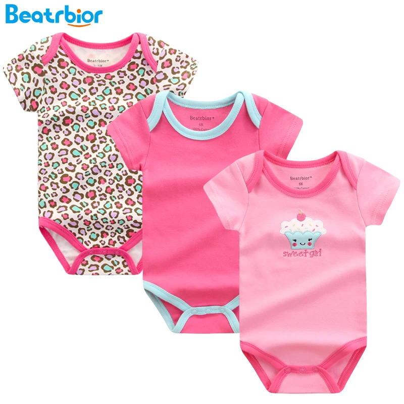 Baby Girl Clothes Newborn Baby Bodysuits 100% Cotton Soft Comfortable ...