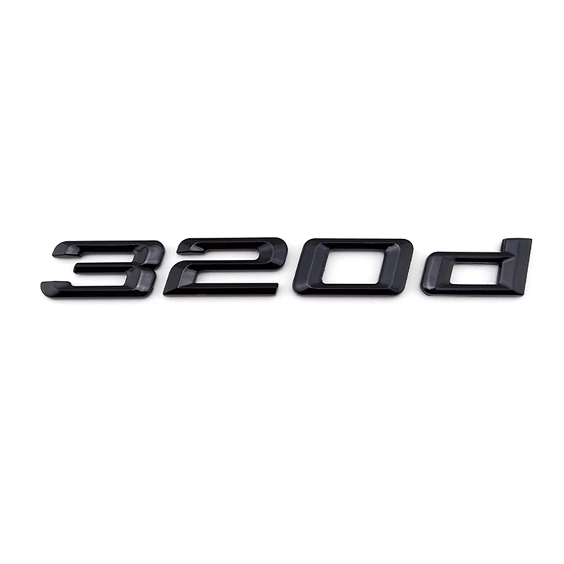 Matte Black 320D Boot Trunk Letter Emblem Badge for B M W 3 SERIES F30 ...
