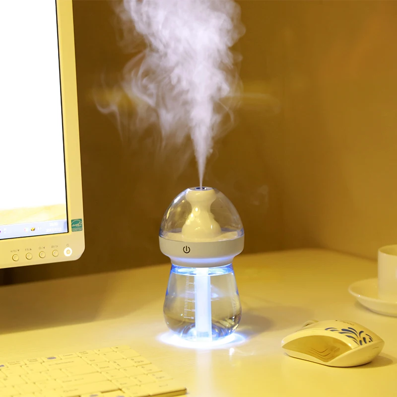 GXZ Creative USB Milk Bottle Humidifier Night Light Ultrasonic Desk ...