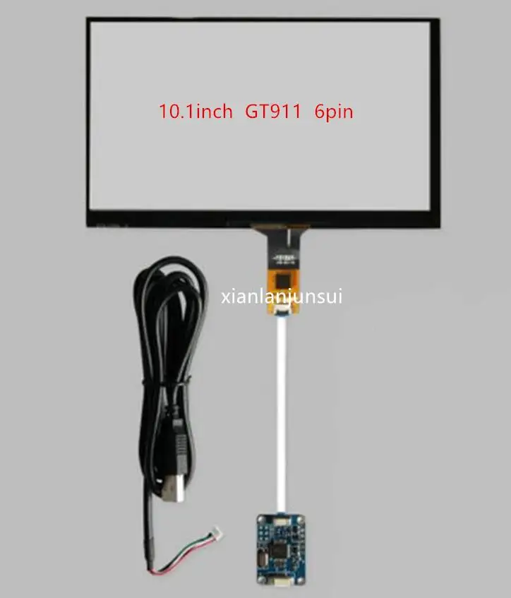10-1-inch-GT911-6pin-capacitive-touch-screen-usb-control-card-Windows-7 ...