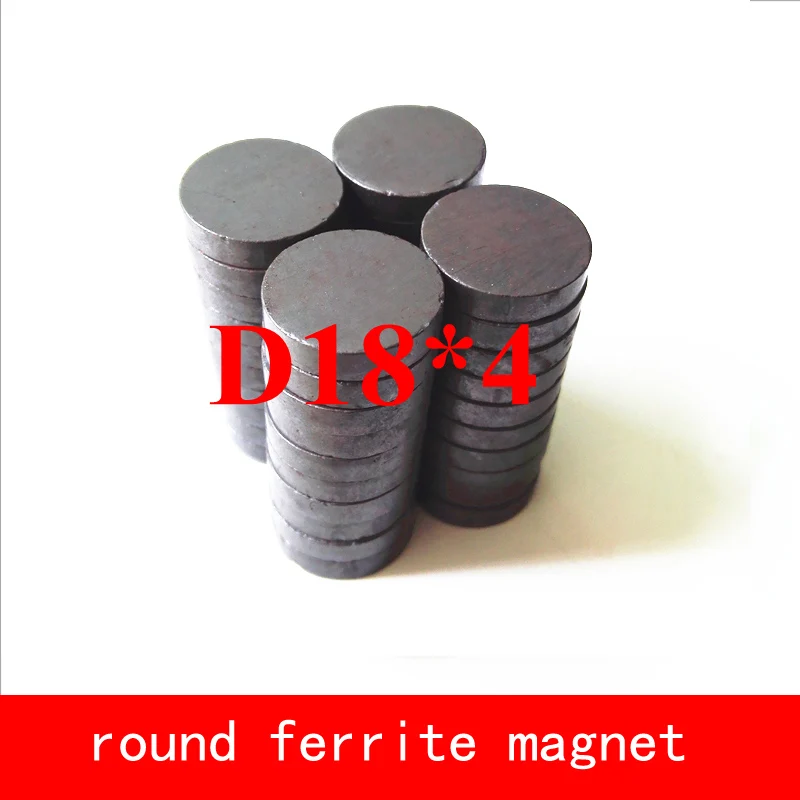 wholesale 50PCS D18*4mm permanent disc ferrite magnet round magnets ...