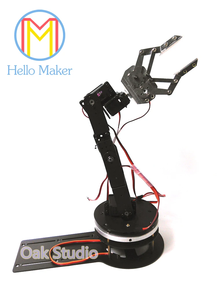6 Dof Mechanical Arm With Cl-3 Metal Claw And 6pcs High Torque Servo ...