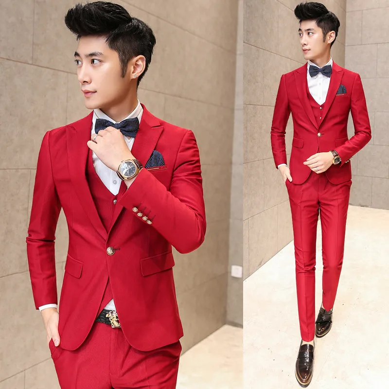 wedding suits for men suit wedding groom 2015 new arrival classic red ...