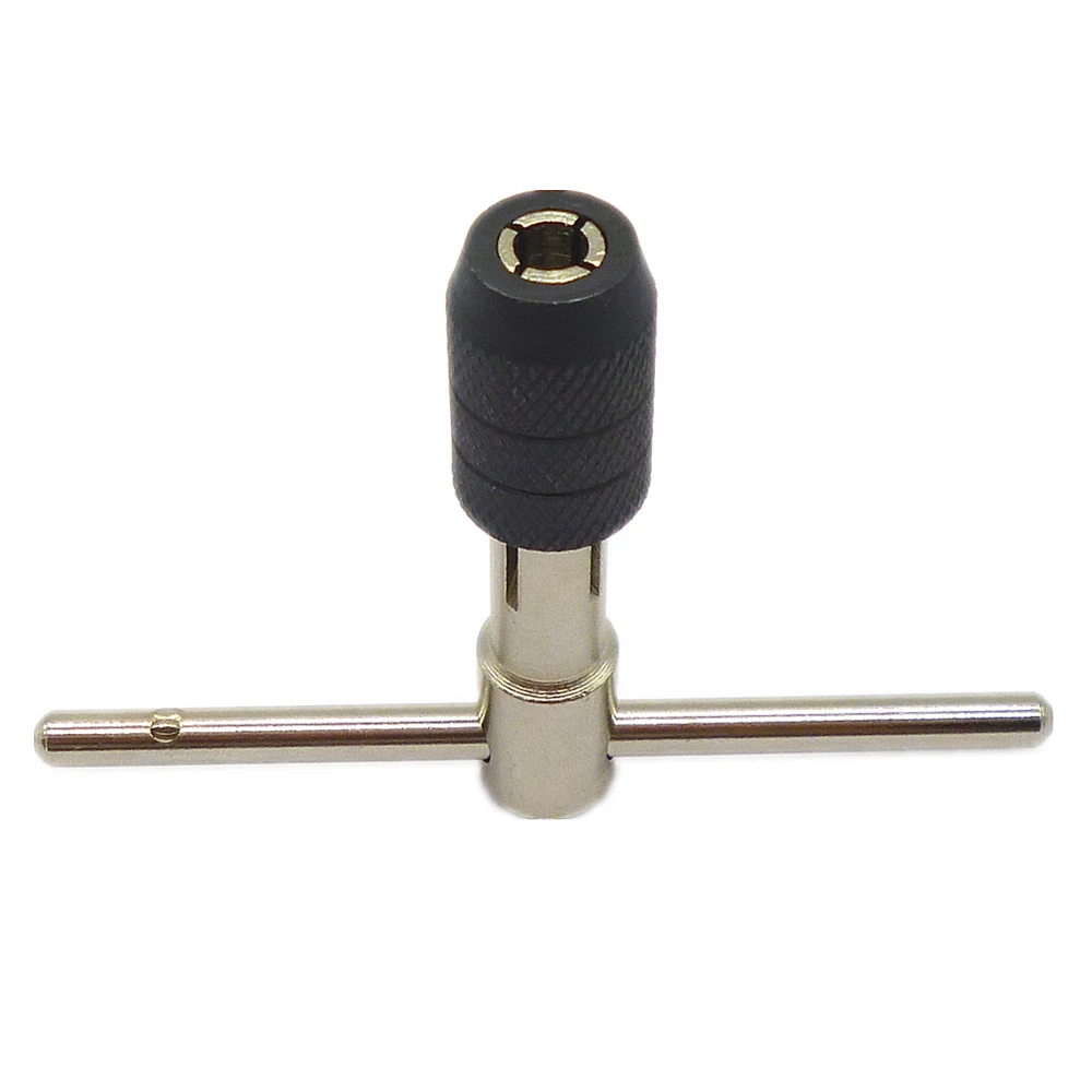 Hand Tool T Shaped Handle Ratchet Tap Wrench Chuck Type Capacity M5 M8 ...