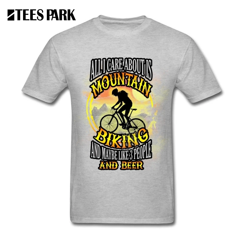 MTB Mountain Biking Men T Shirts Mountainbike Club all i care is biking ...