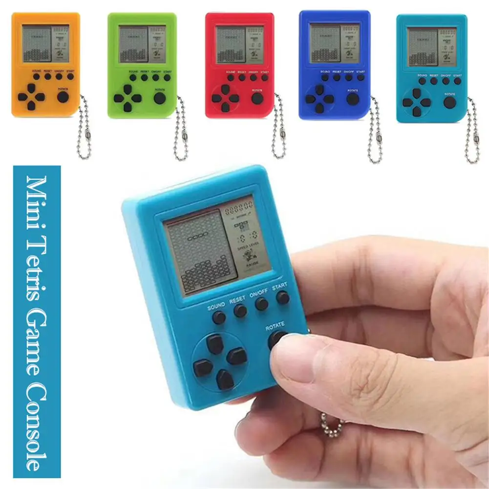 Mini Tetris Game Console Classic Gaming Toy Tank Racing Obstacle Ball ...