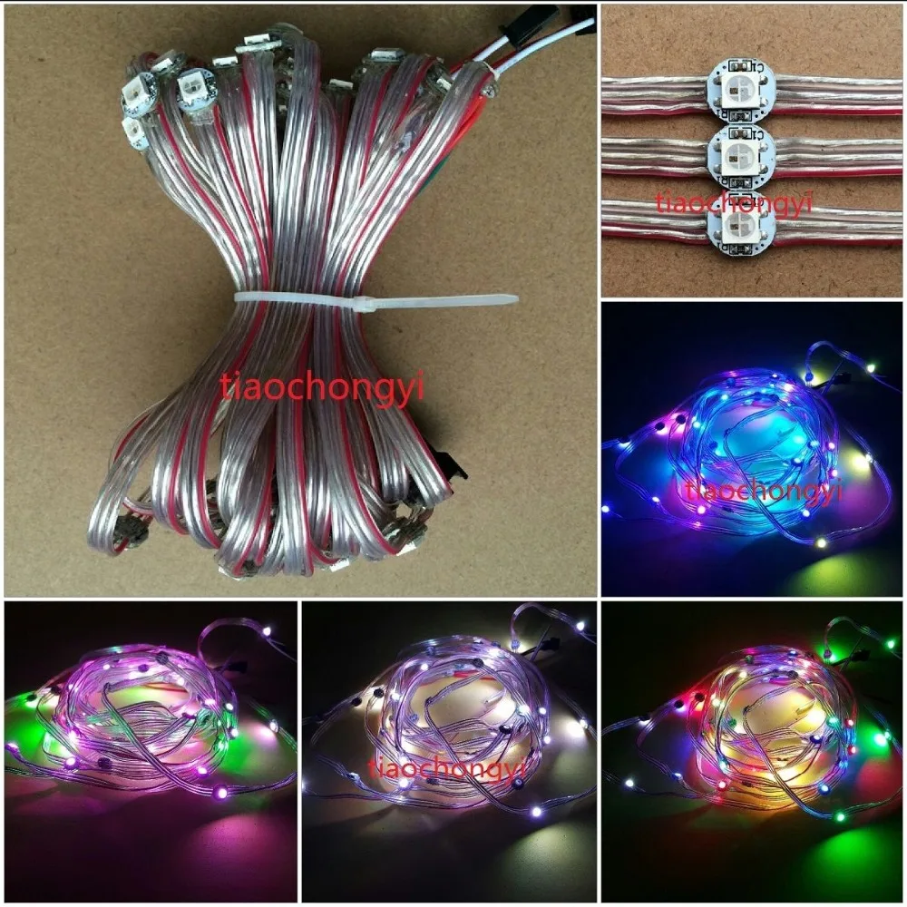 10~1000x WS2812B Pre wired LED Pixel Module String Light Full Color ...