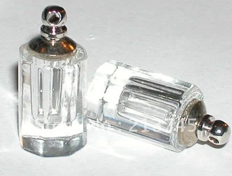 Freeshipping-Eight-facet-glass-vial-pendant-ashes-locket-reseal-top ...