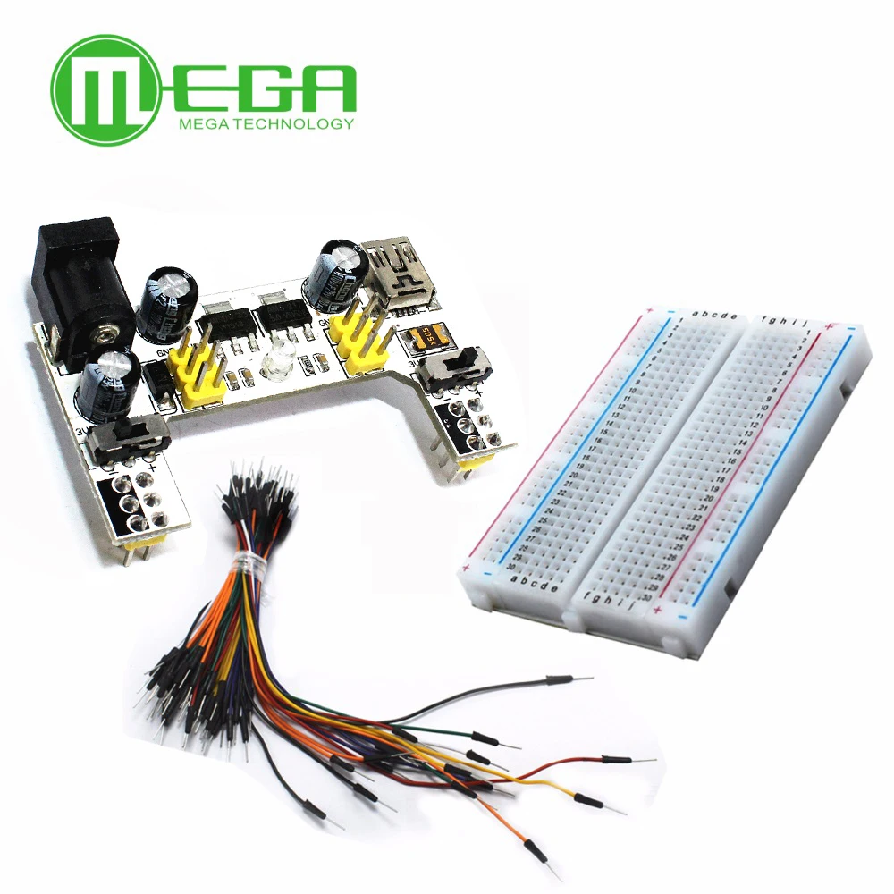 MB102-Breadboard-Mini-Usb-Power-Supply-Module-400-Tie-Points-Holes ...