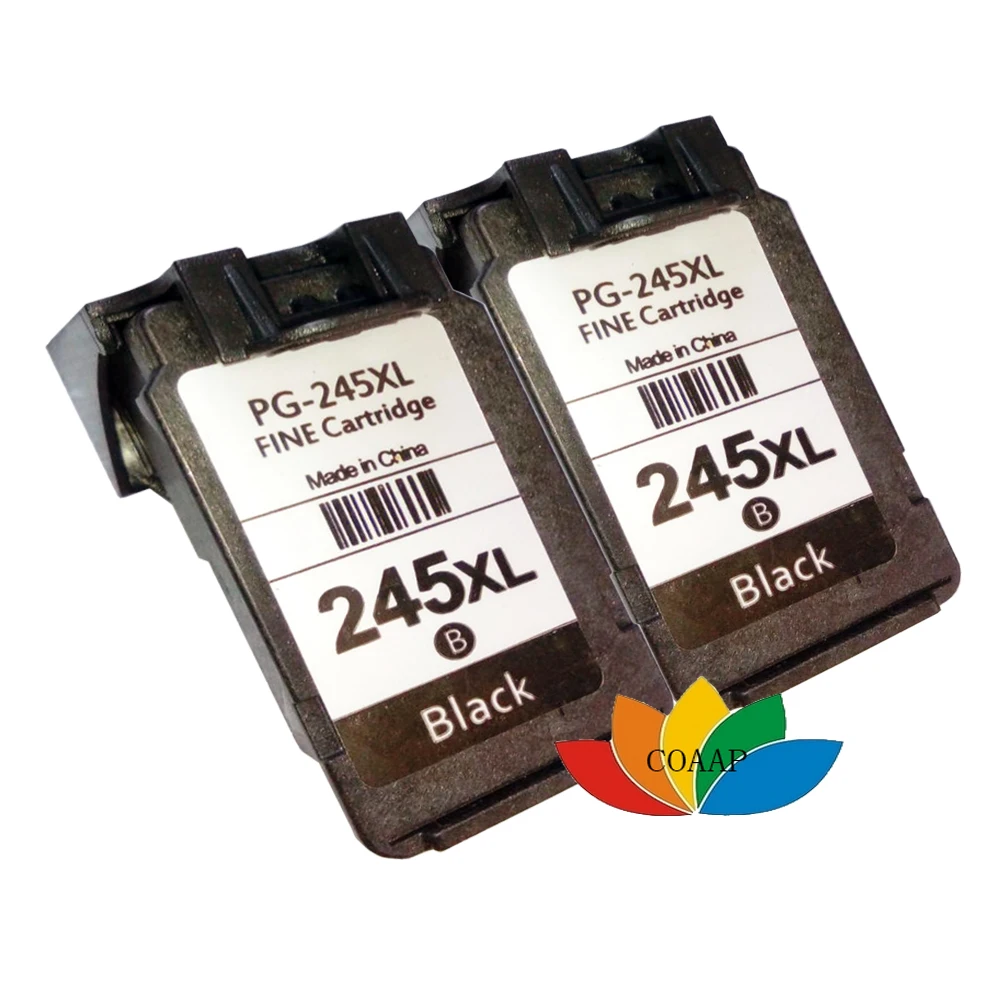 2 PK Compatible Canon 245 PG 245XL PG245 Black Ink Cartridge For MG2420 ...