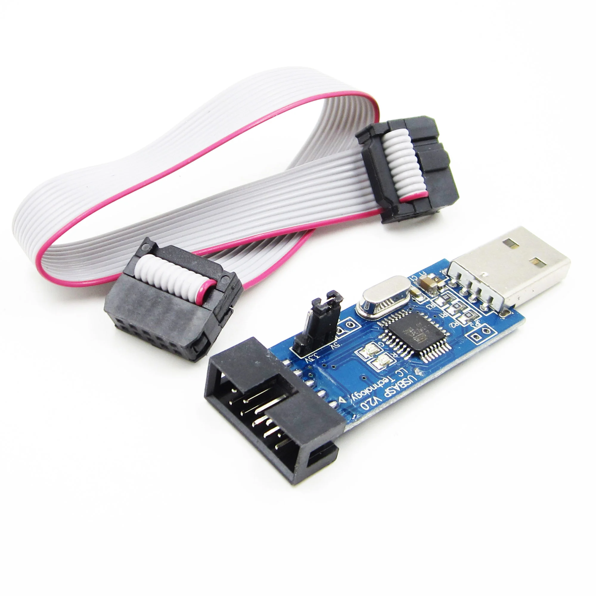 Usbasp Usbisp Avr Programmer Adapter 10 Pin Cable Usb Atmega8 Atmega128 51 Avr Usbasp Usbisp